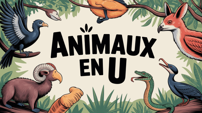 Animaux en U : Découvrez 15 Espèces Fascinantes