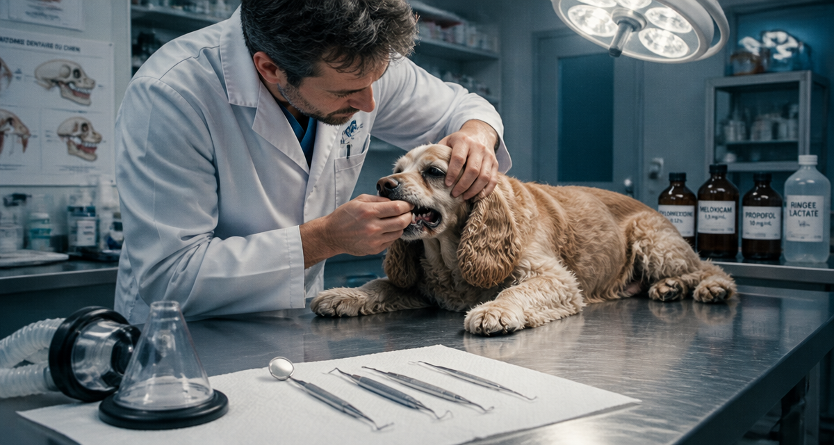 Détartrage chien : risques de l'anesthésie et conseils clés